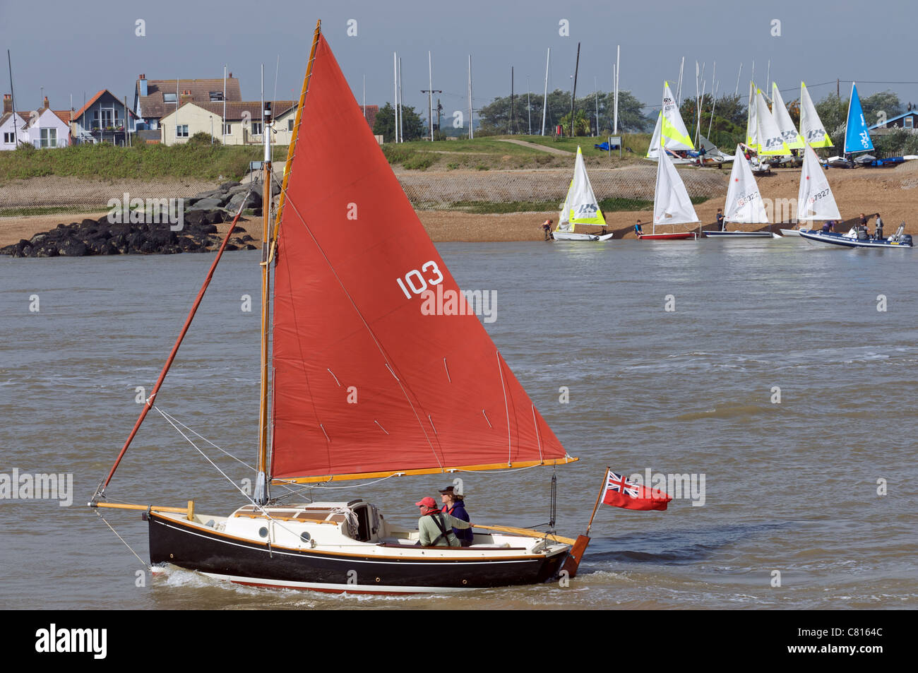 Yacht, river Deben, Suffolk, UK Stock Photo - Alamy