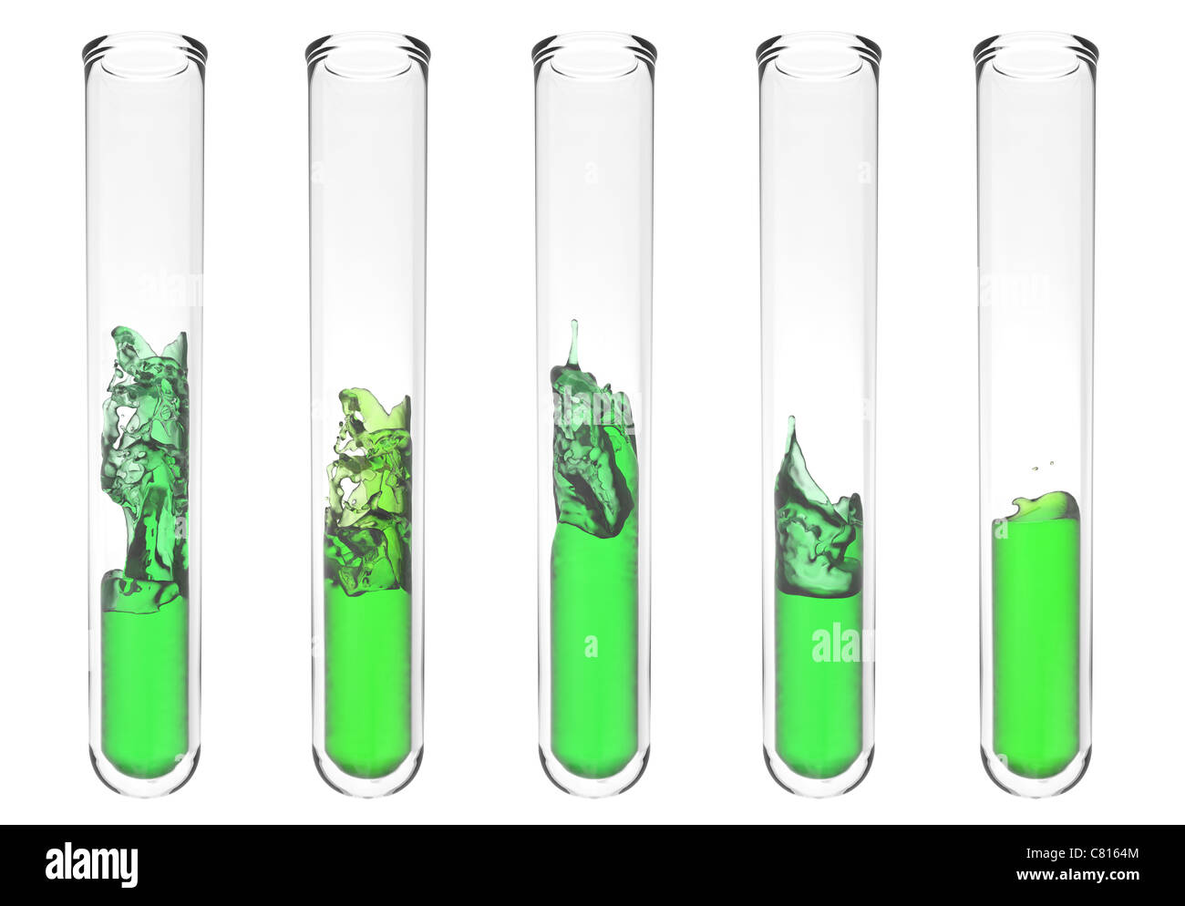 test tubes with green liquid inside Stock Photo - Alamy