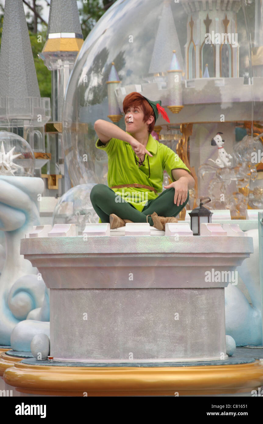 magic kingdom celebrate a dream come true parade peter pan float Stock ...
