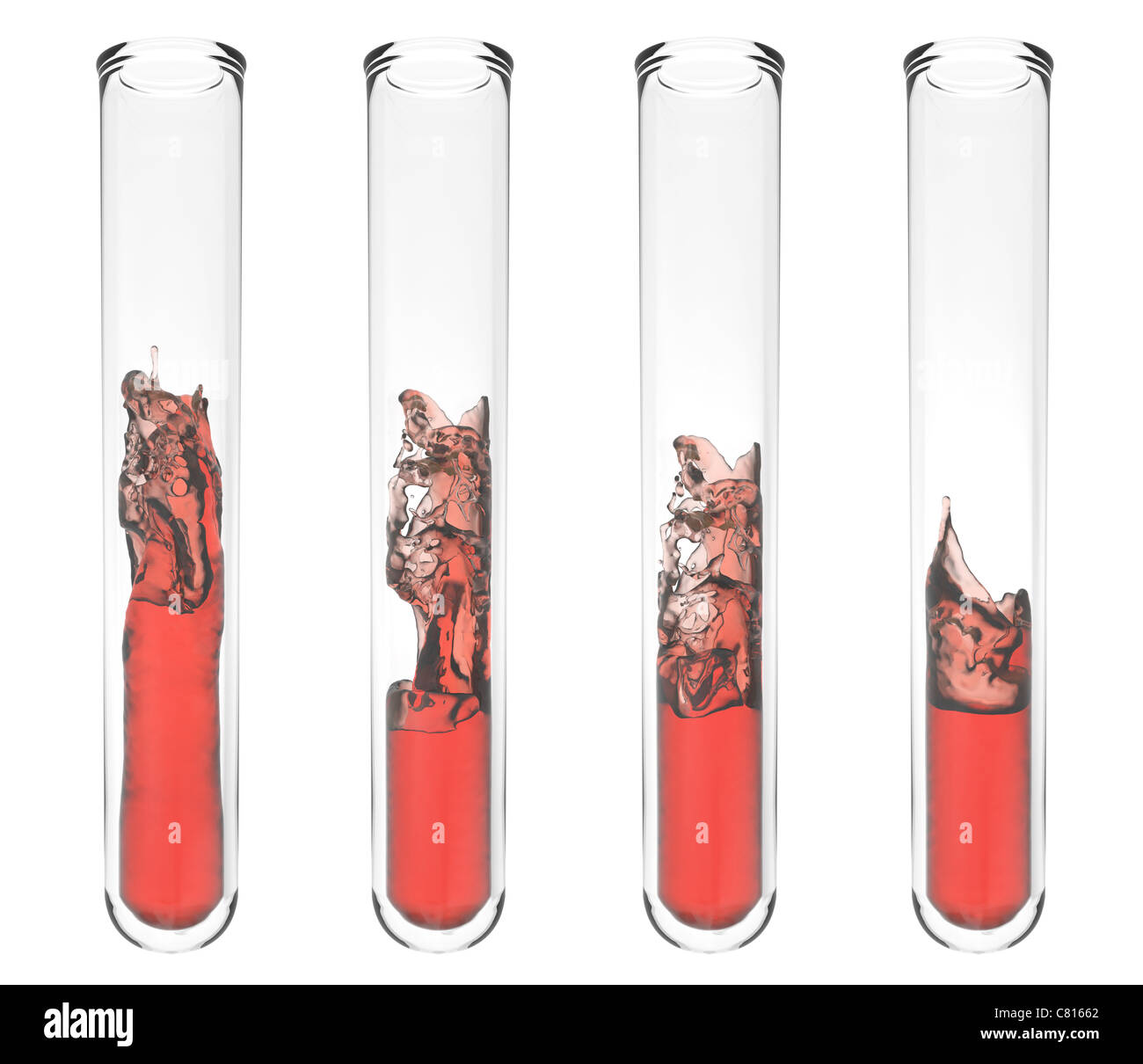 test tubes with red liquid inside Stock Photo - Alamy