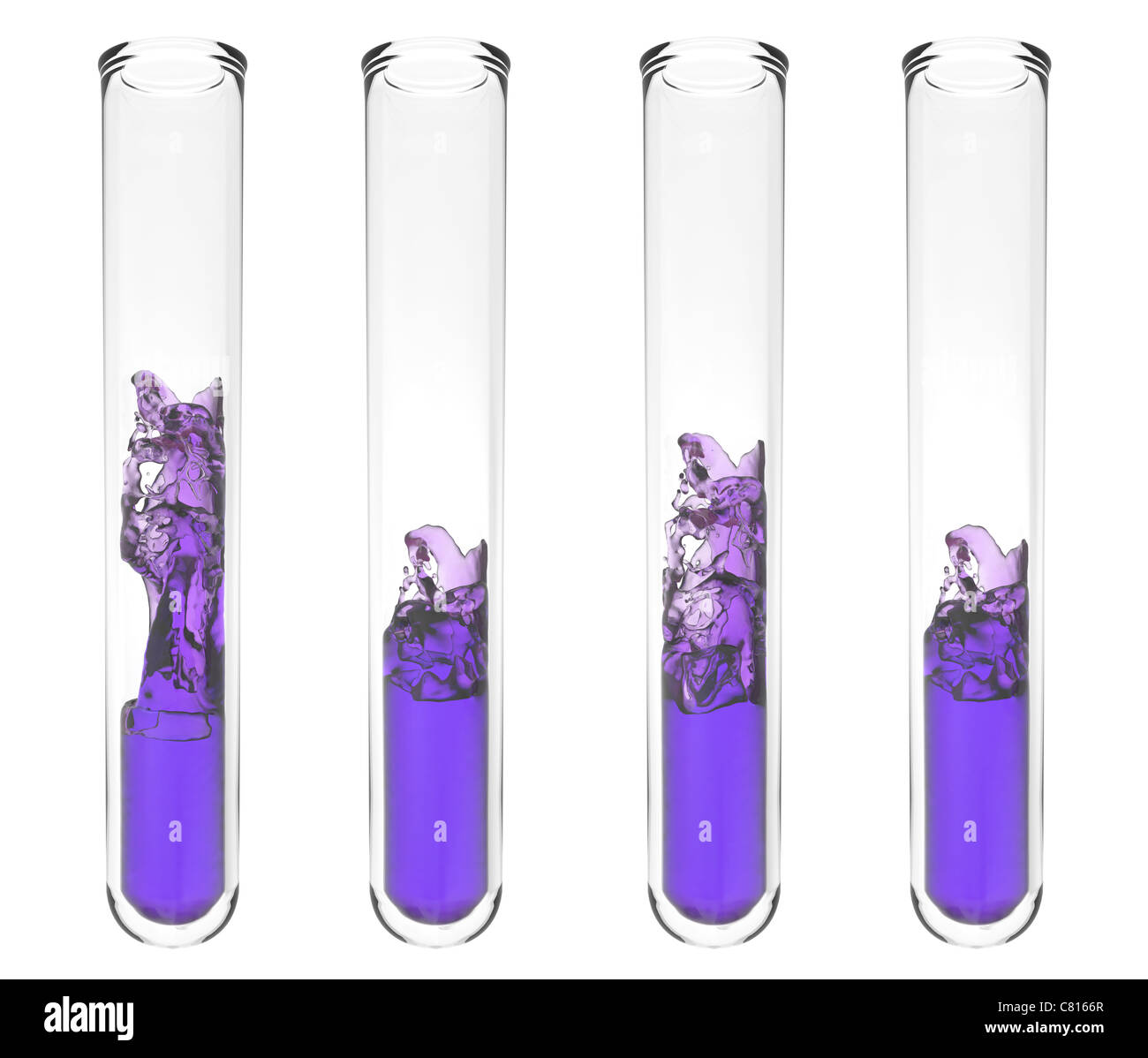 test tubes with purple liquid inside Stock Photo - Alamy