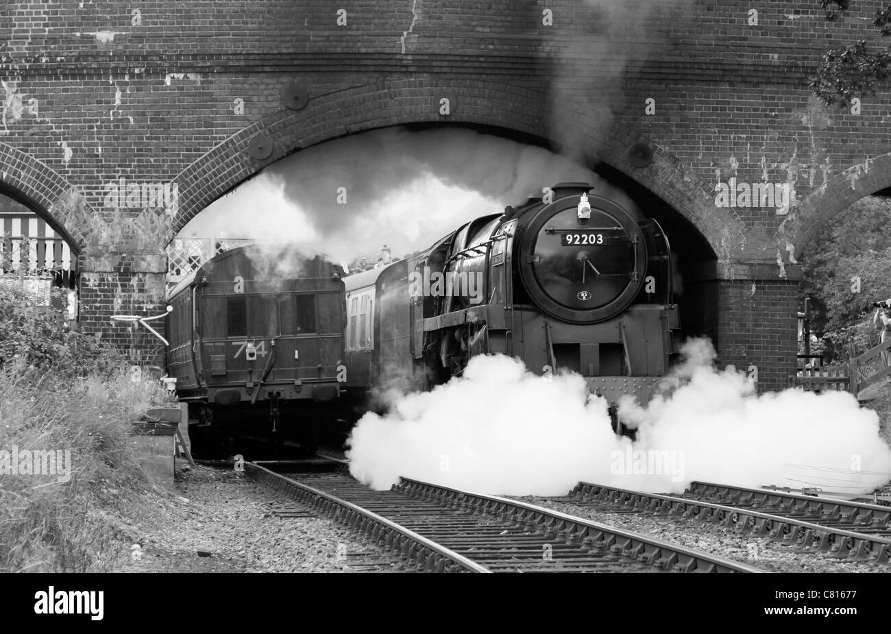 British Rail 9F locomotive known as Black Prince and loaned to the ...