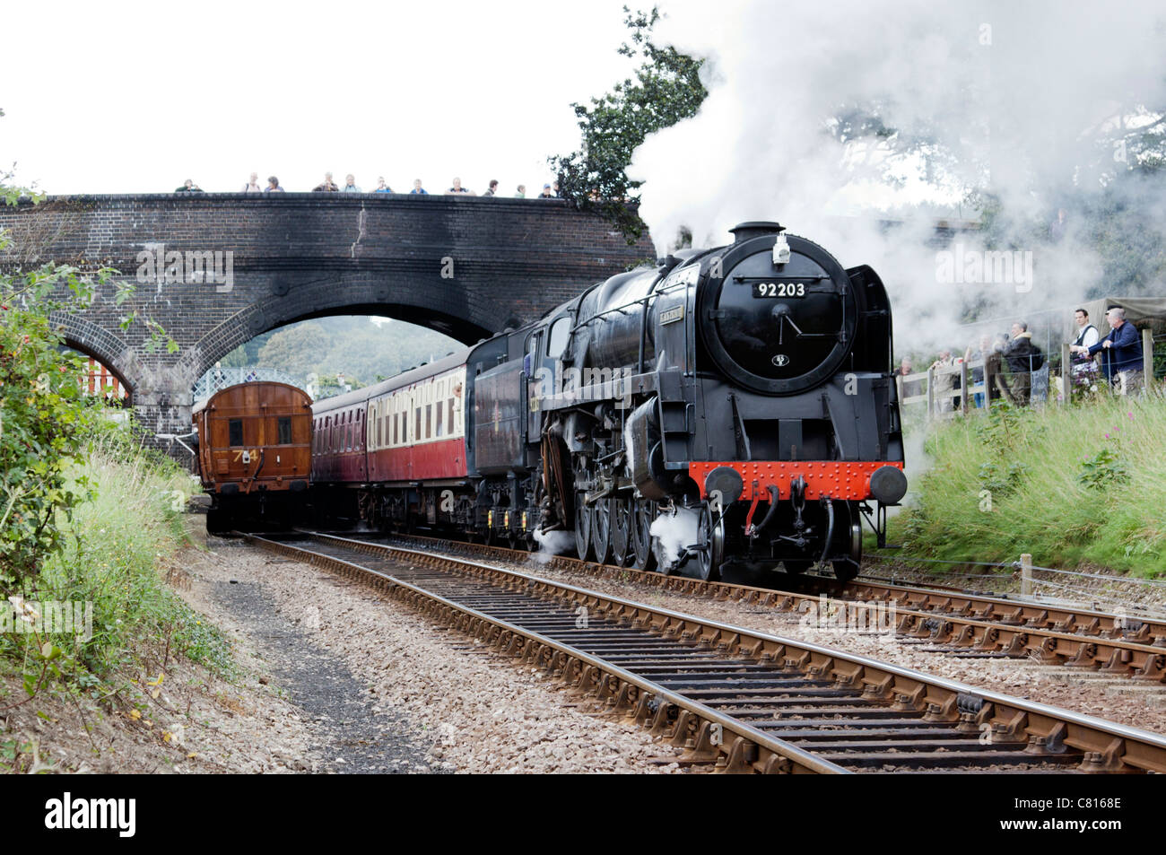 British Rail 9F locomotive known as Black Prince and loaned to the ...