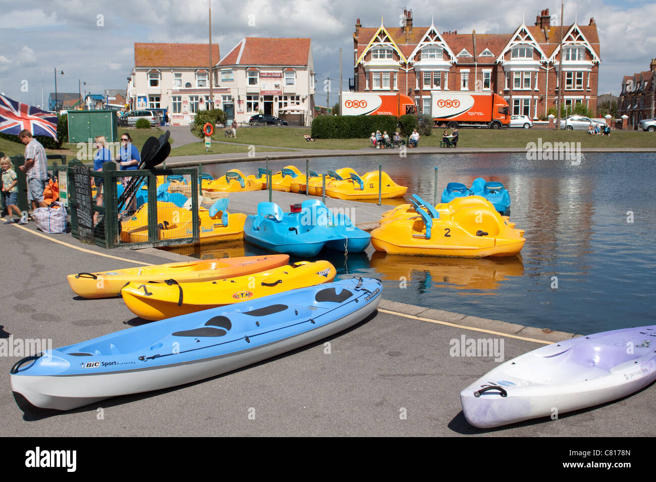 Oyster Pond Boating Lake at Littlehampton, West Sussex Stock Photo - Alamy