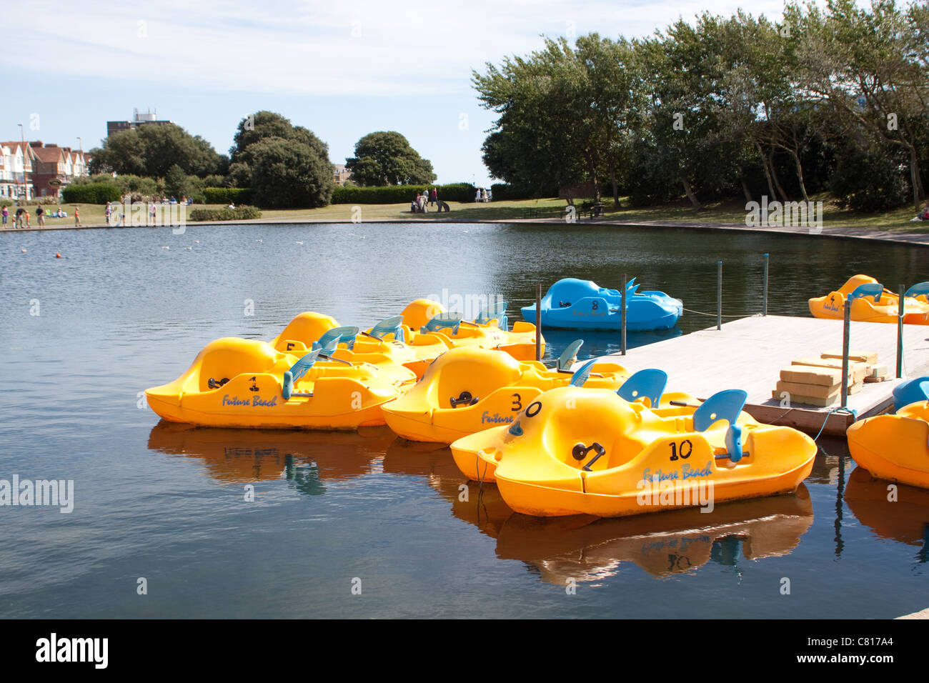 Oyster Pond Boating Lake at Littlehampton, West Sussex Stock Photo - Alamy