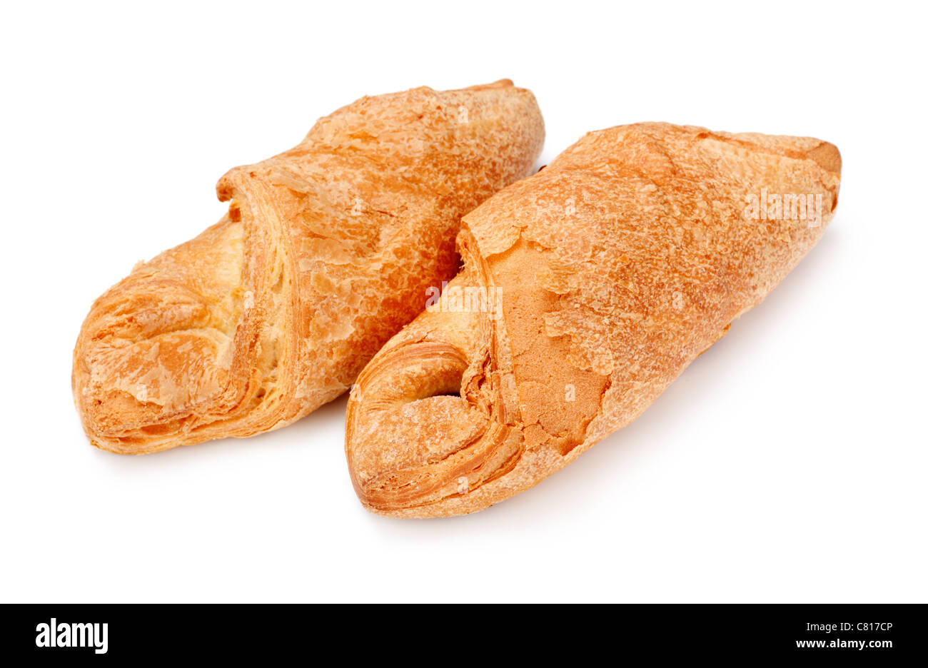 fresh crispy buns isolated on white background Stock Photo - Alamy