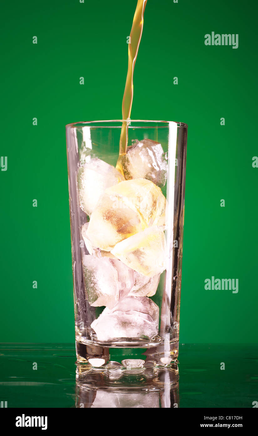 Pouring ice cube in glass hi-res stock photography and images - Alamy
