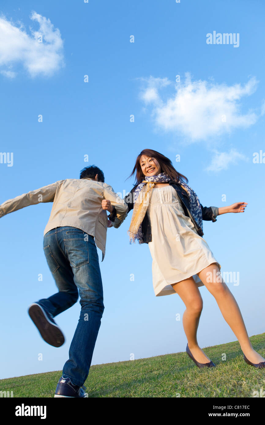 Young Couple Dancing Stock Photo - Alamy