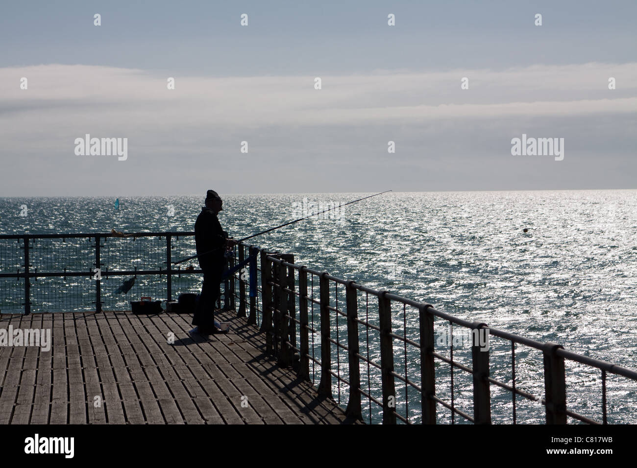 Bognor pier fishing hi-res stock photography and images - Alamy