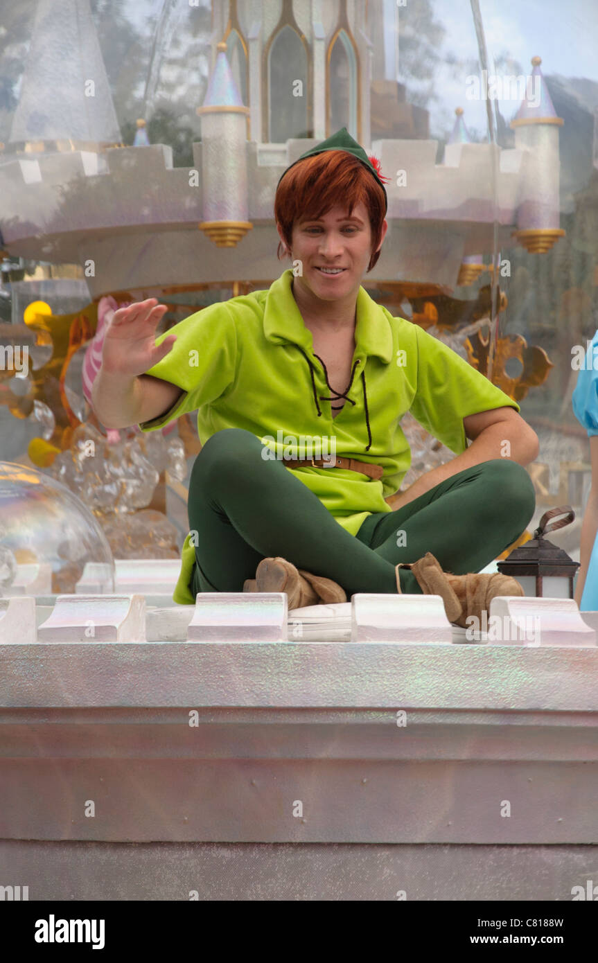 magic kingdom celebrate a dream come true parade peter pan float Stock ...