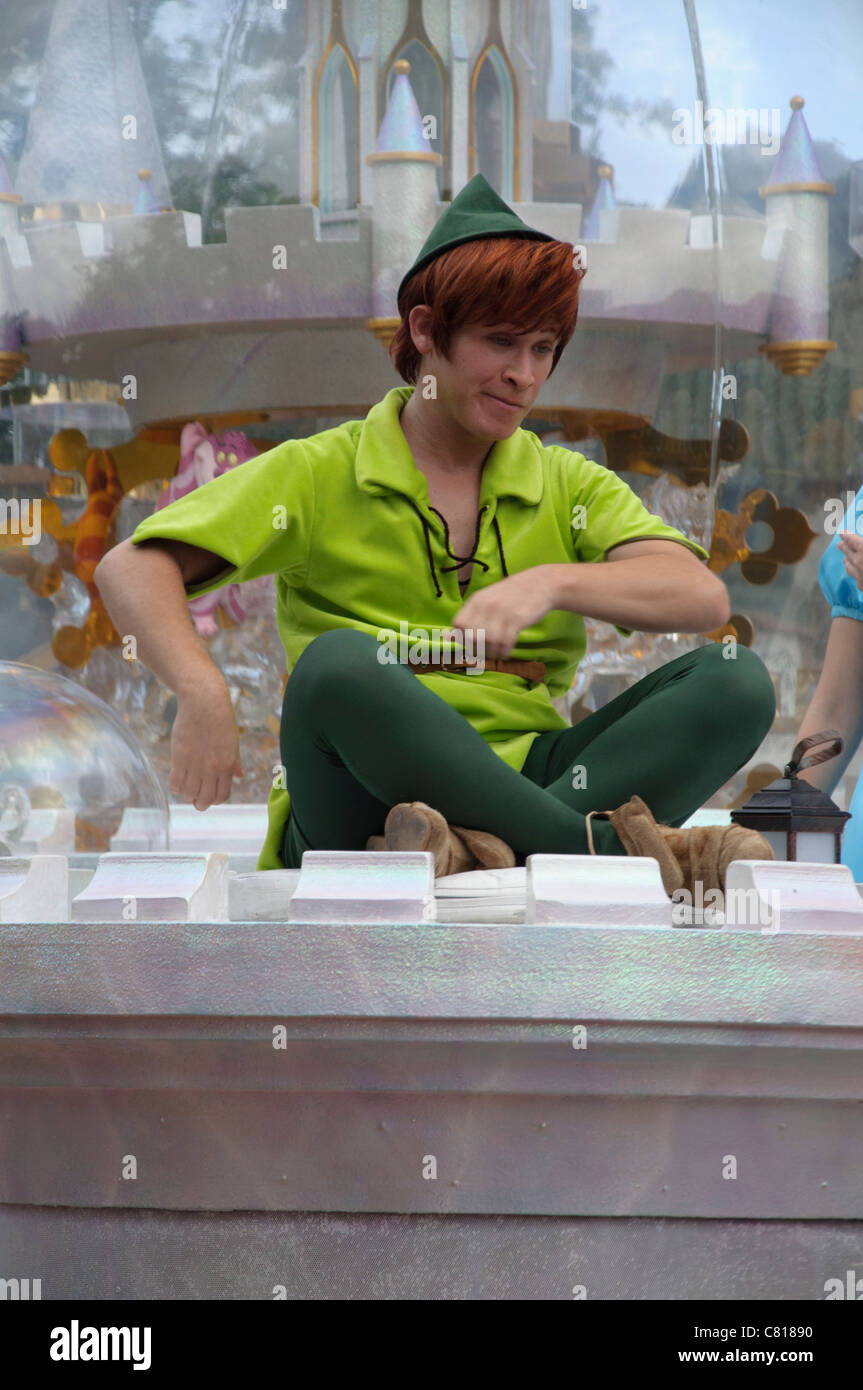 magic kingdom celebrate a dream come true parade peter pan float Stock ...