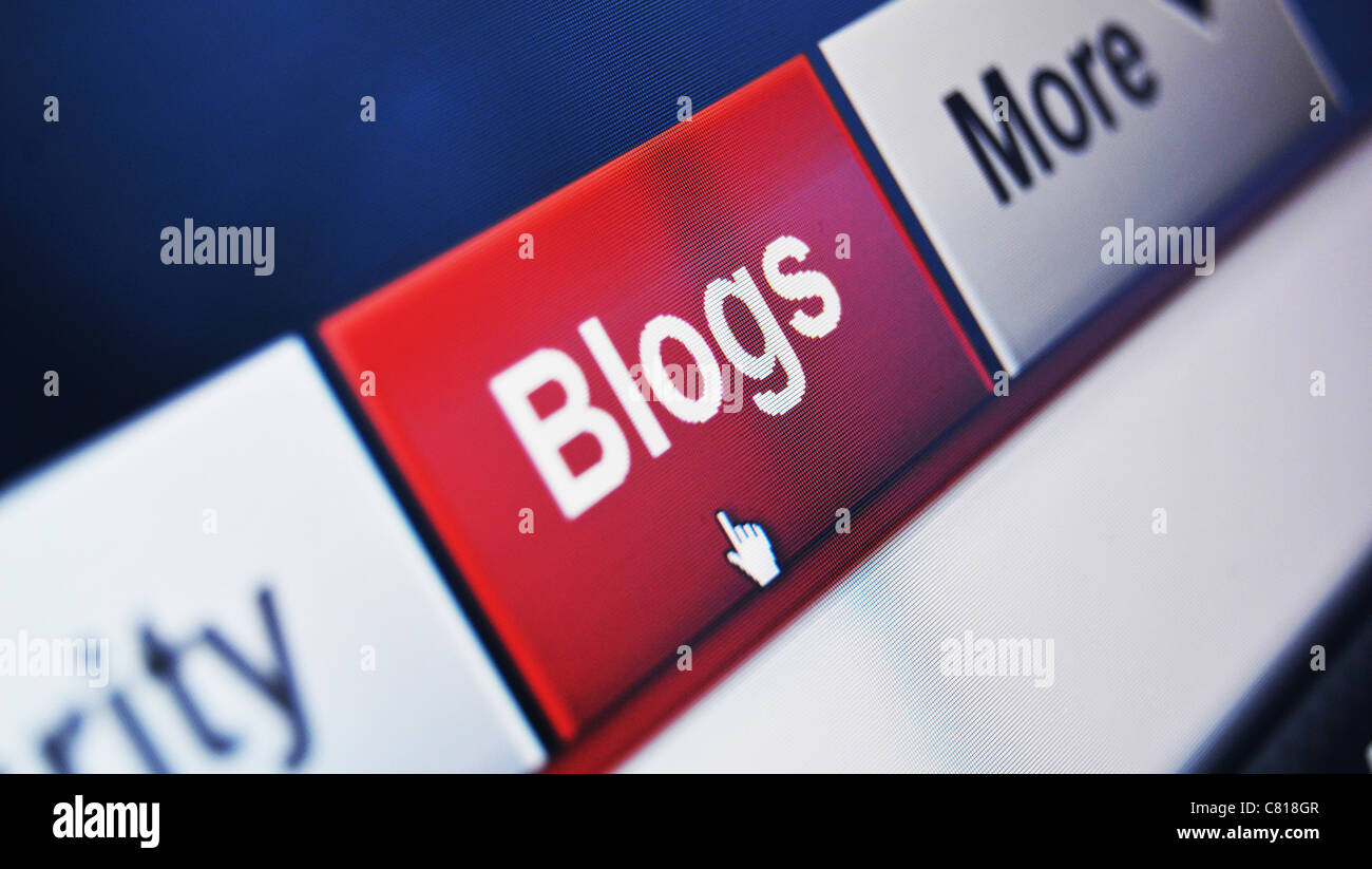 Blog computer hi-res stock photography and images - Alamy