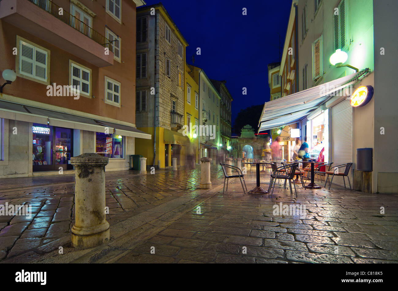 Summer time in city of Zadar, Adriatic coast, Croatia Stock Photo - Alamy