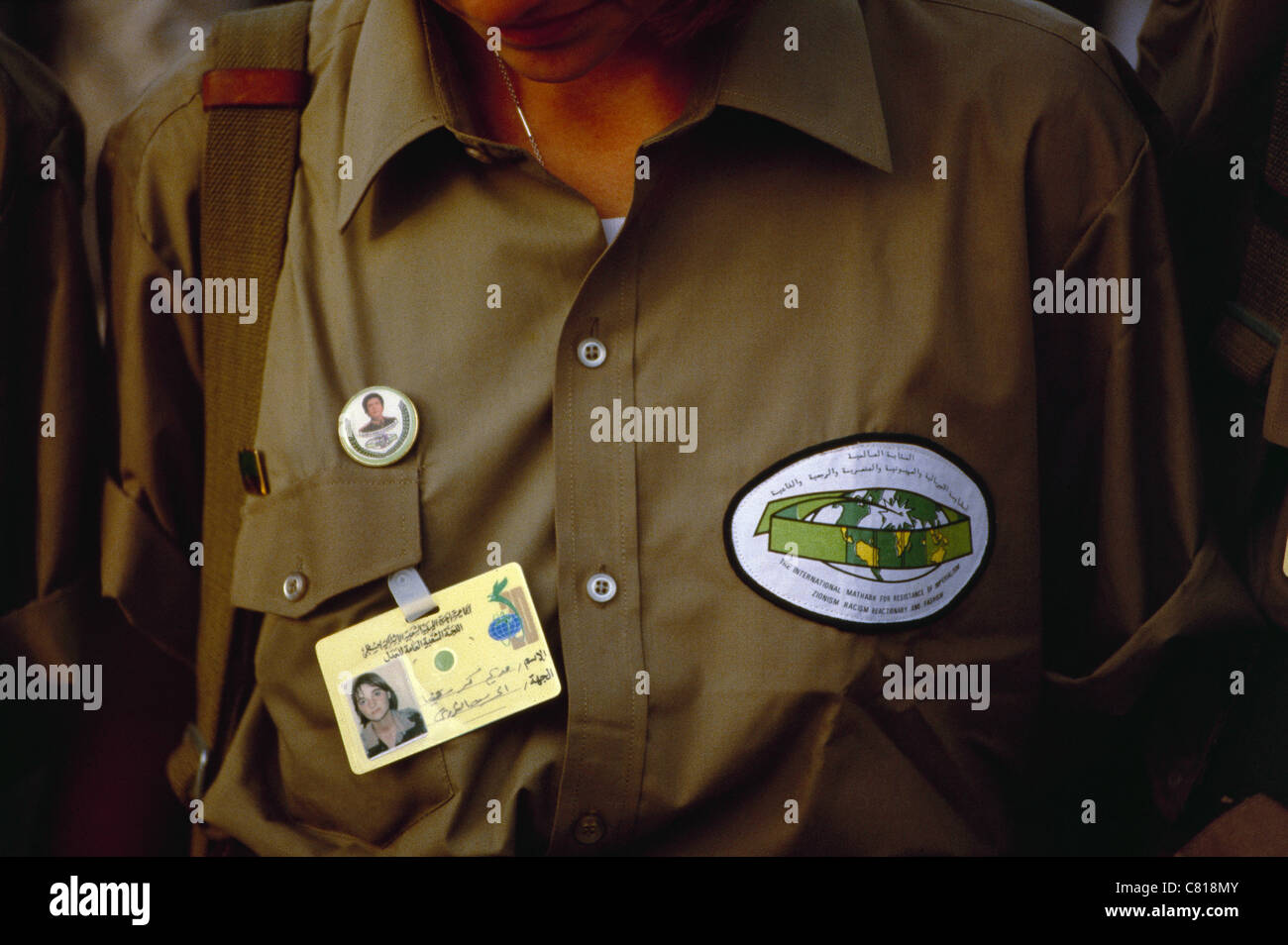 Women bodyguards, both Libyan and foreign, belonging to a special unit ...