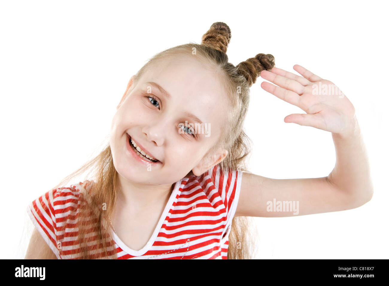 The happy and lovely girl smiles Stock Photo - Alamy