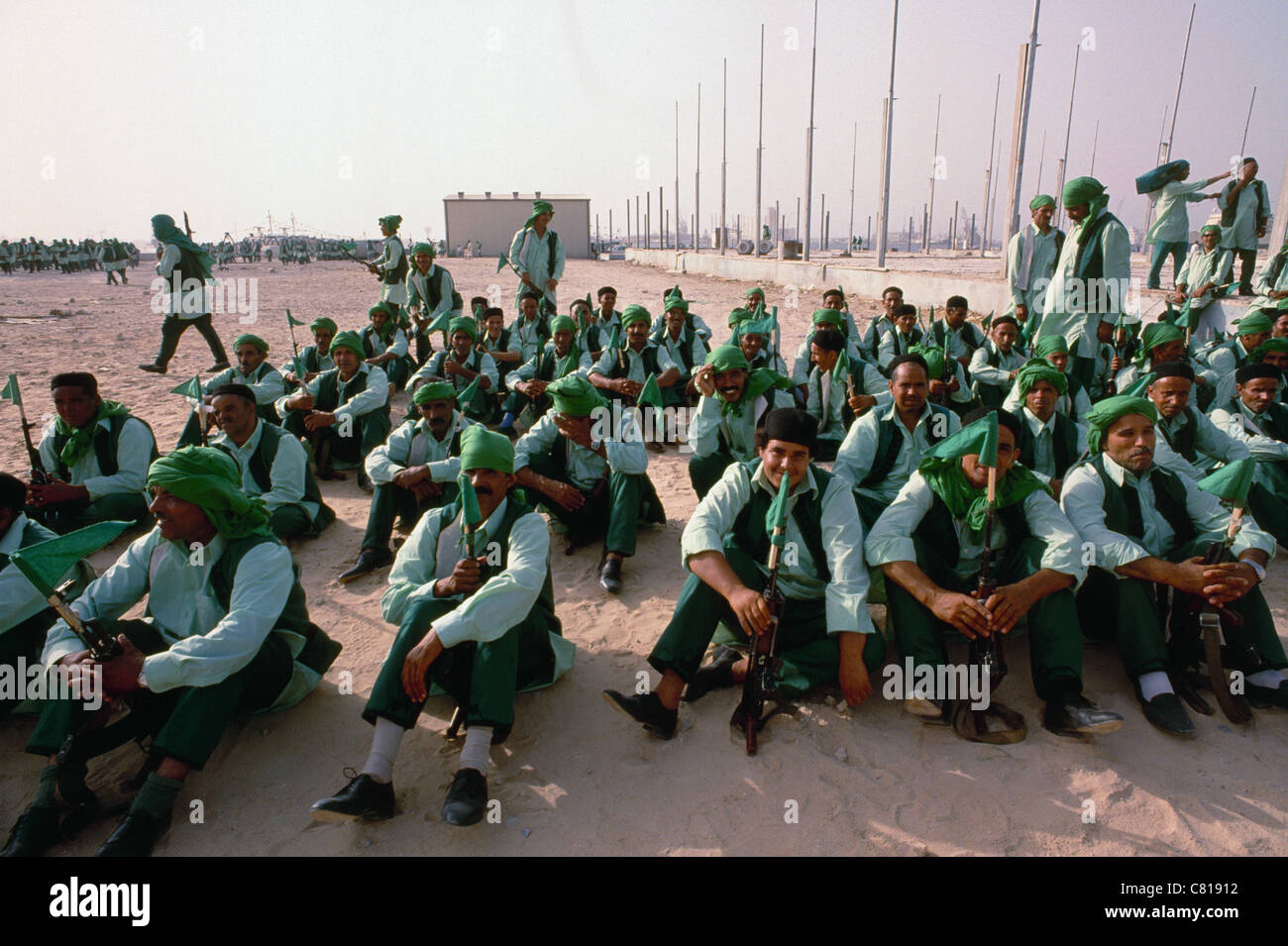 Green Revolutionary Guards during celebrations in Tripoli marking ...