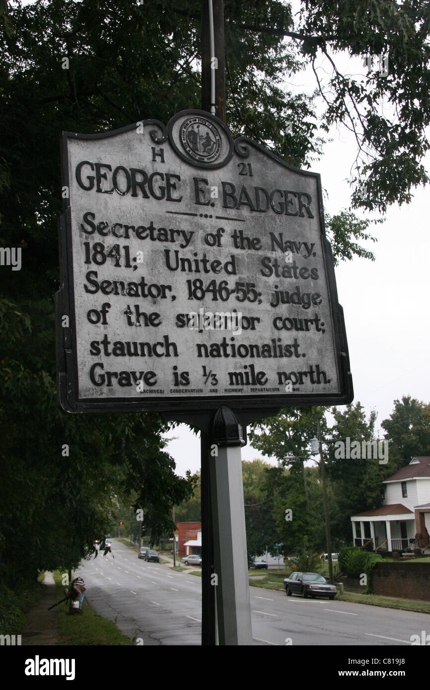 GEORGE E. BADGER Secretary of the Navy, 1841; United States Senator ...