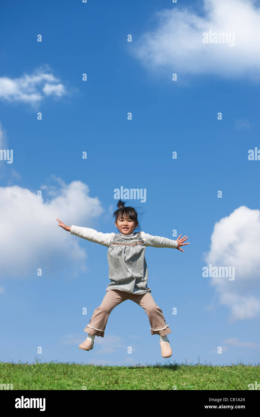 School children jumping in air hi-res stock photography and images - Alamy