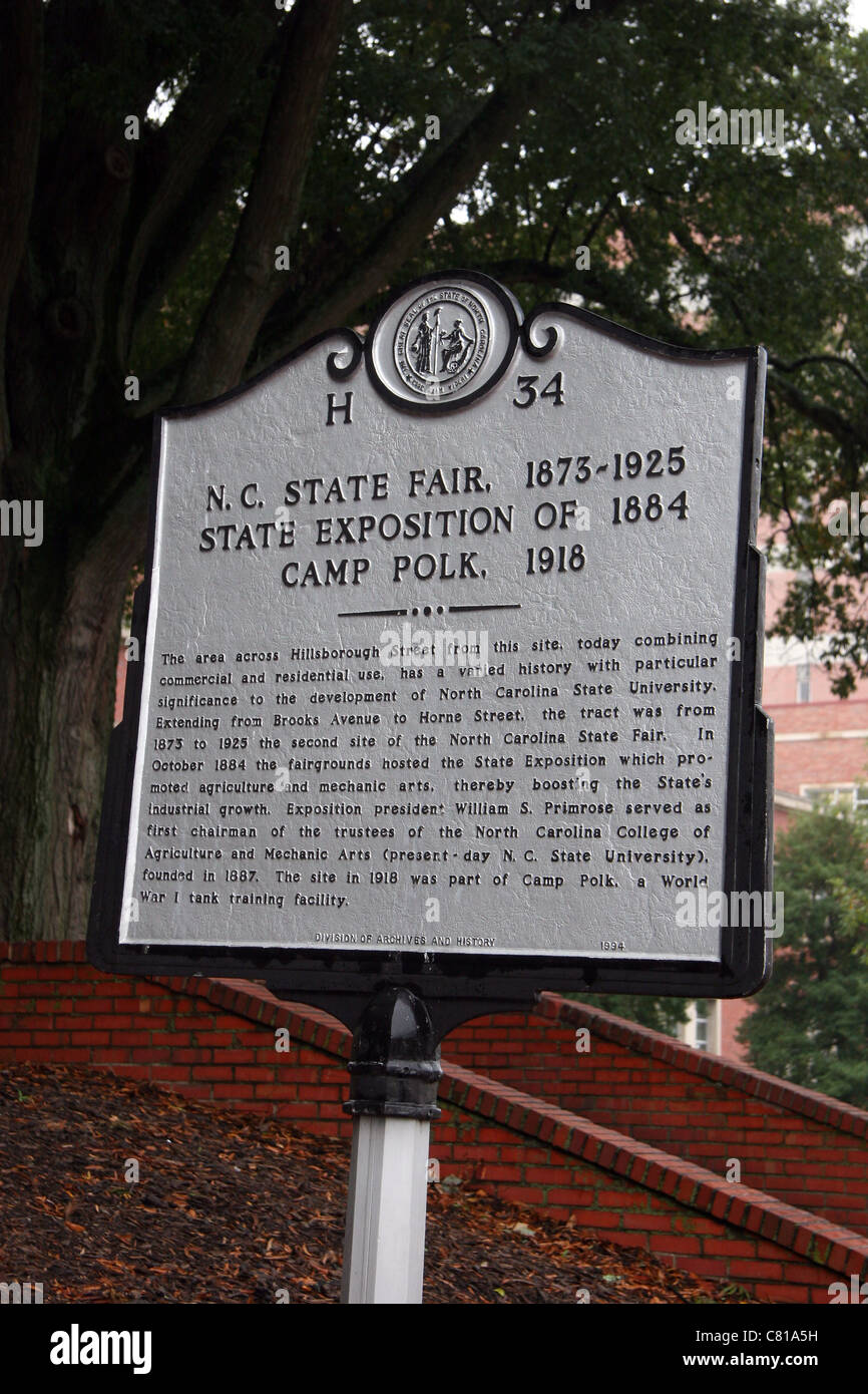 N.C. STATE FAIR, 1873-1924 STATE EXPOSITION OF 1884 CAMP POLK,The area ...