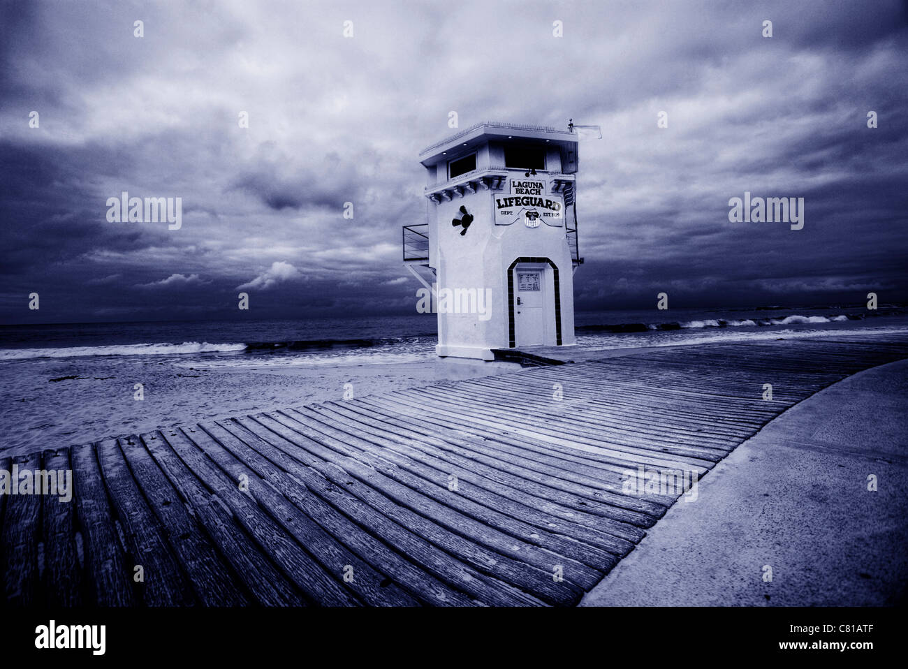 Laguna beach lifeguard tower hi-res stock photography and images - Alamy
