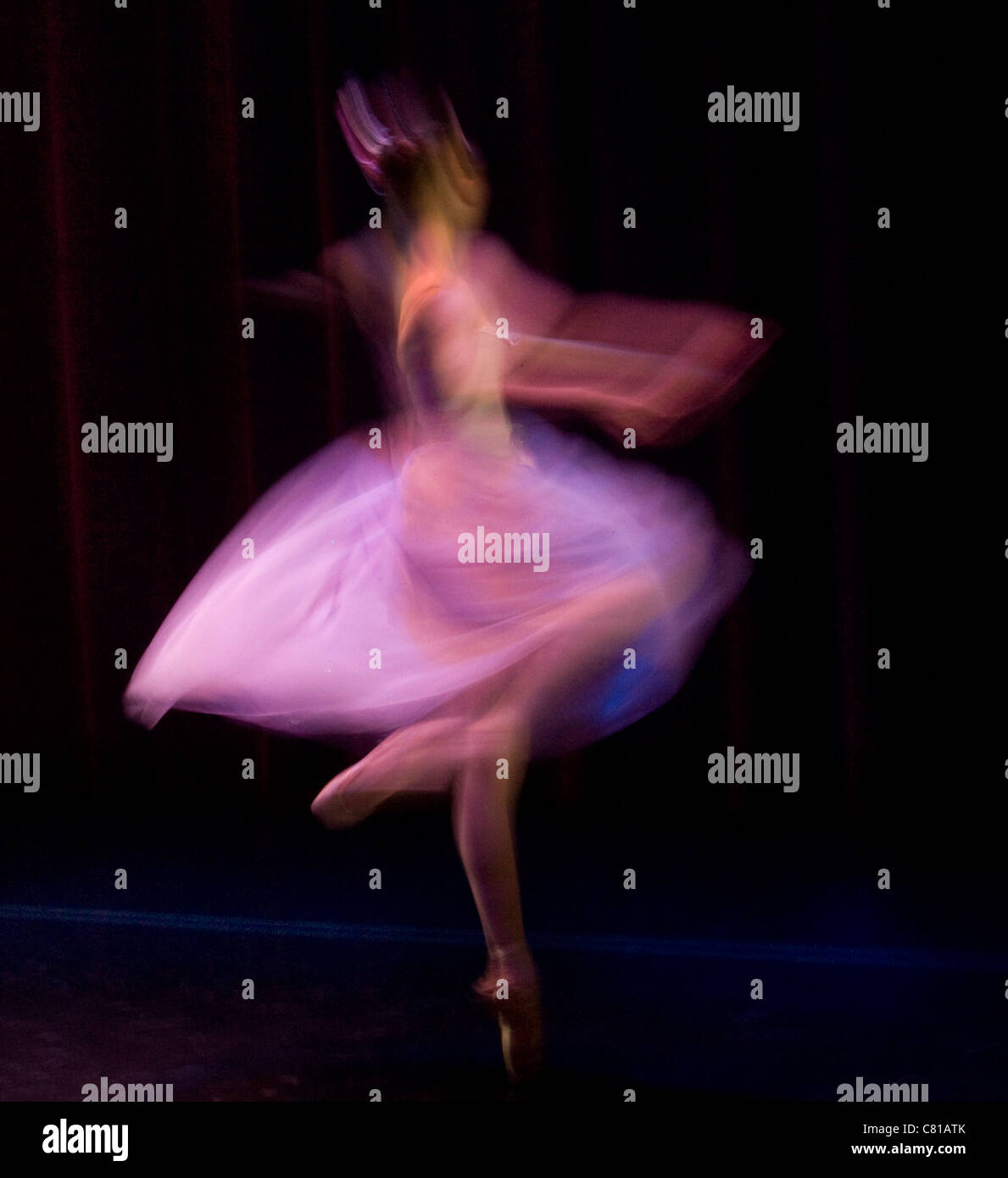 Blurred ballet dancer Stock Photo - Alamy