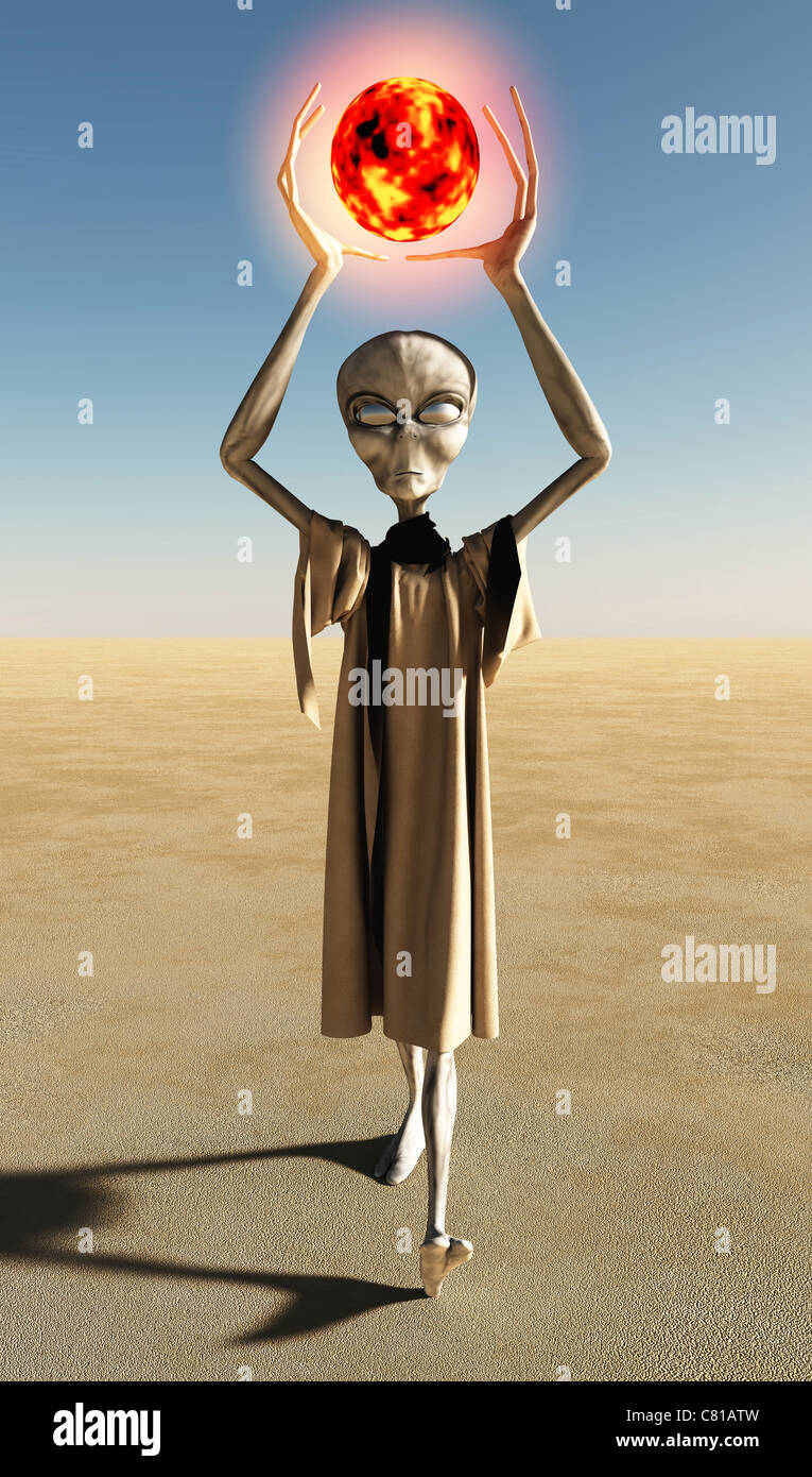 Grey alien hi-res stock photography and images - Alamy