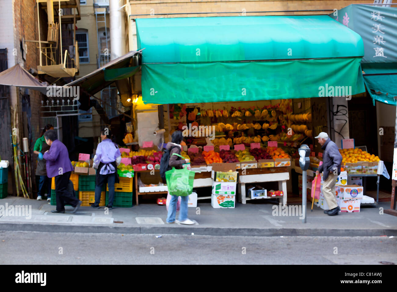 China Town Street Market Stock Photo - Alamy