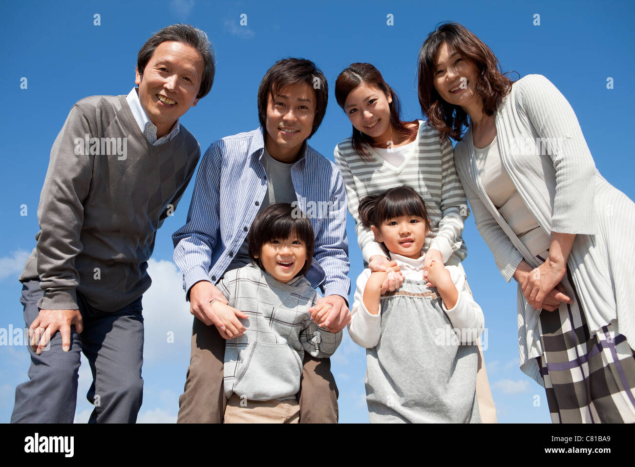 Three Generation Family Stock Photo - Alamy