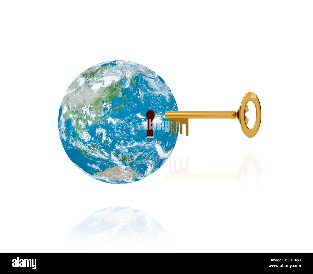 Map of earth made of people Cut Out Stock Images & Pictures - Alamy