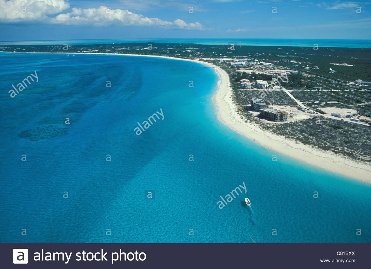 Turks And Caicos Islands Aerial View Stock Photos & Turks And Caicos ...