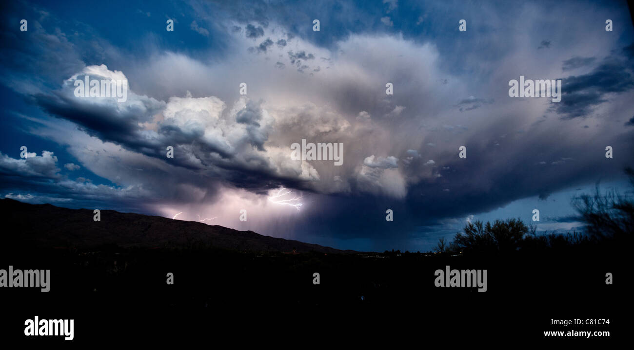 distant lightning strike Stock Photo - Alamy