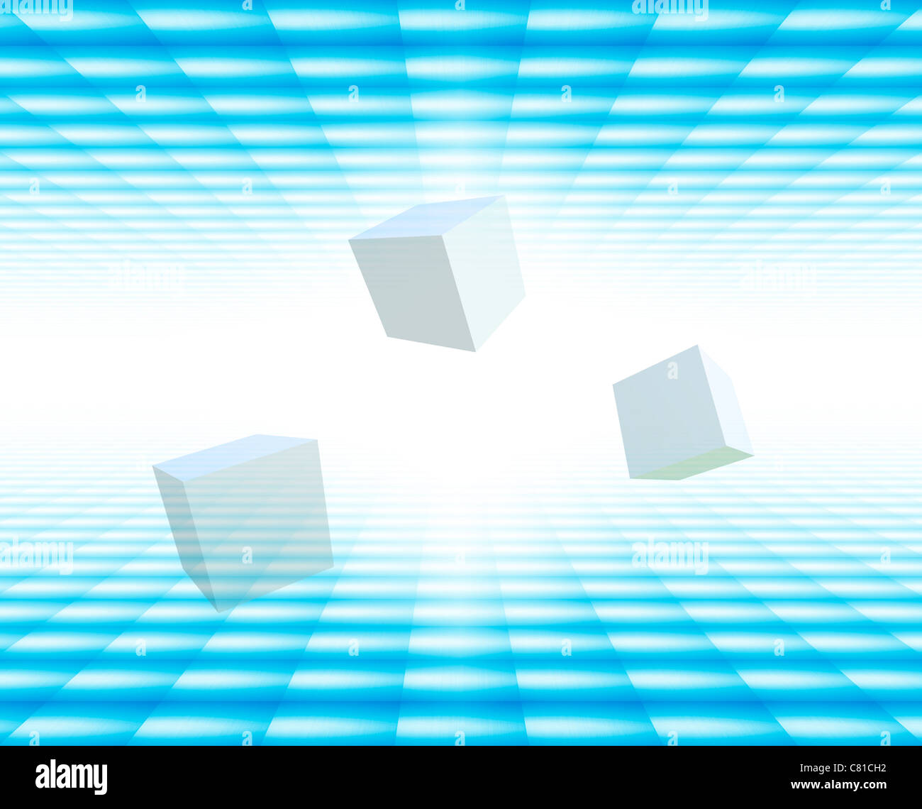 Cubes Against Grid Stock Photo - Alamy