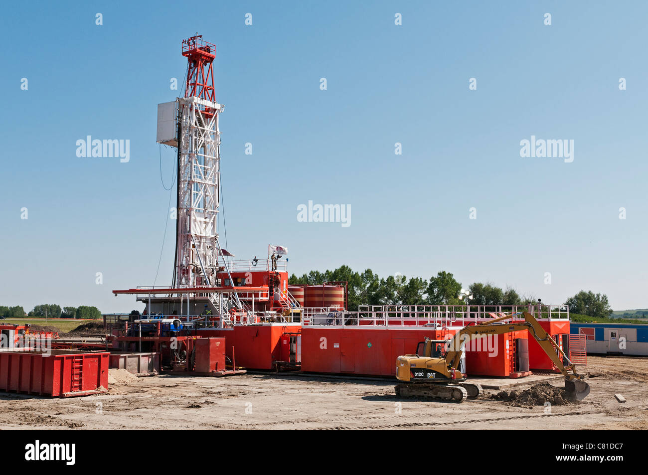 Crude oil exploration, Alberta, Canada Stock Photo - Alamy