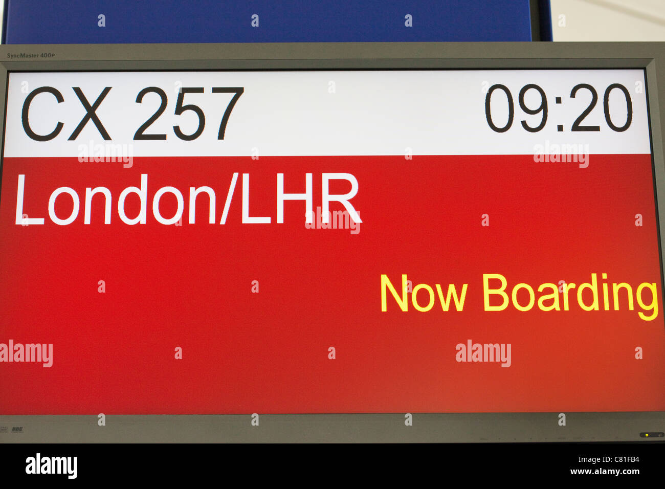 China, Hong Kong, Hong Kong International Airport, Departure Gate ...