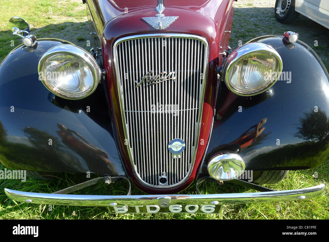 Austin Ten Grille and Lights Stock Photo - Alamy