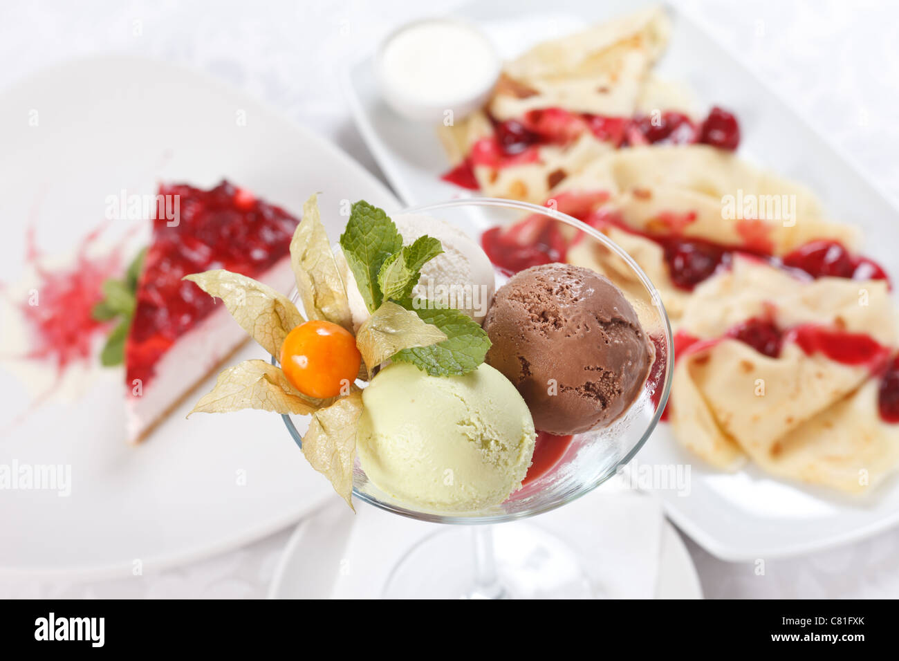 tasty ice cream Stock Photo - Alamy