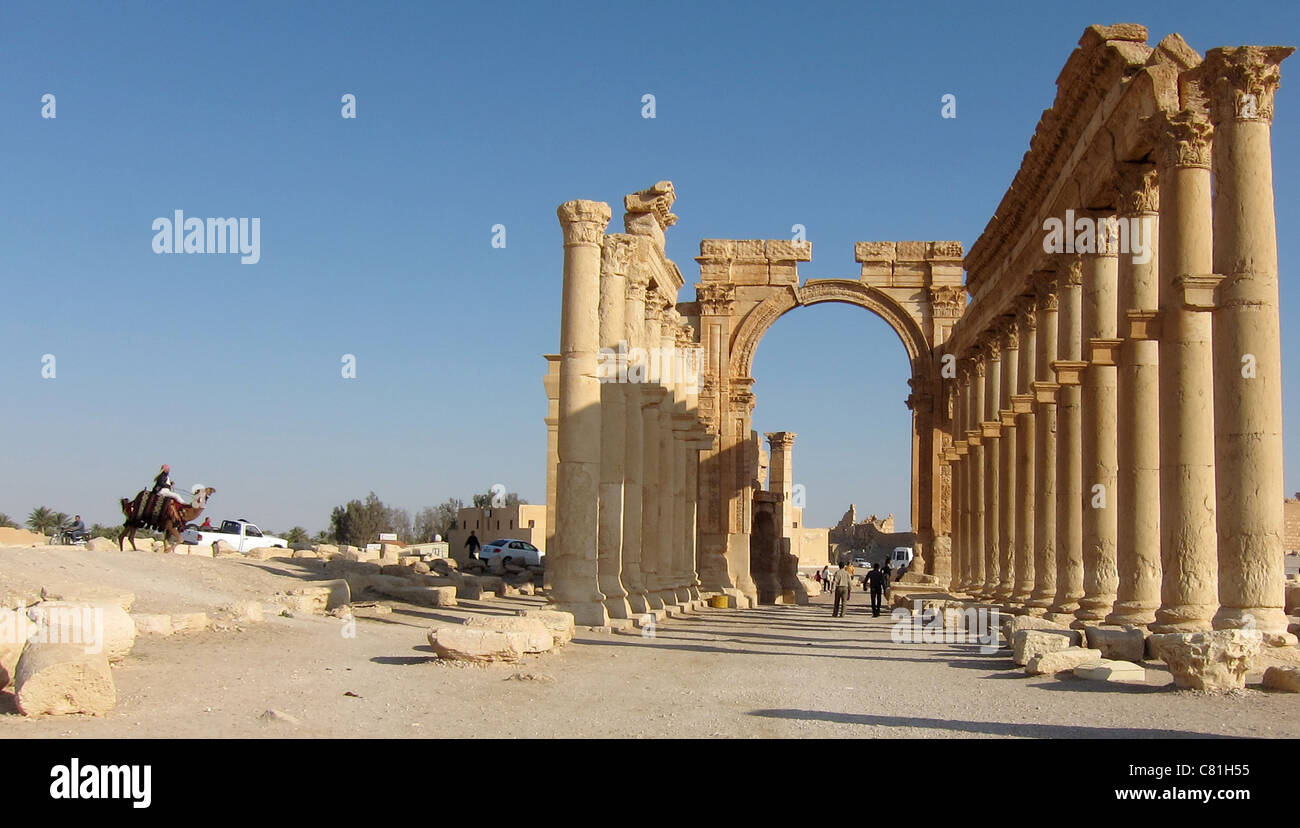 Palmyra Syrien Syria Ruinenstadt ancient ruin alte Ruinen antike Stadt ...