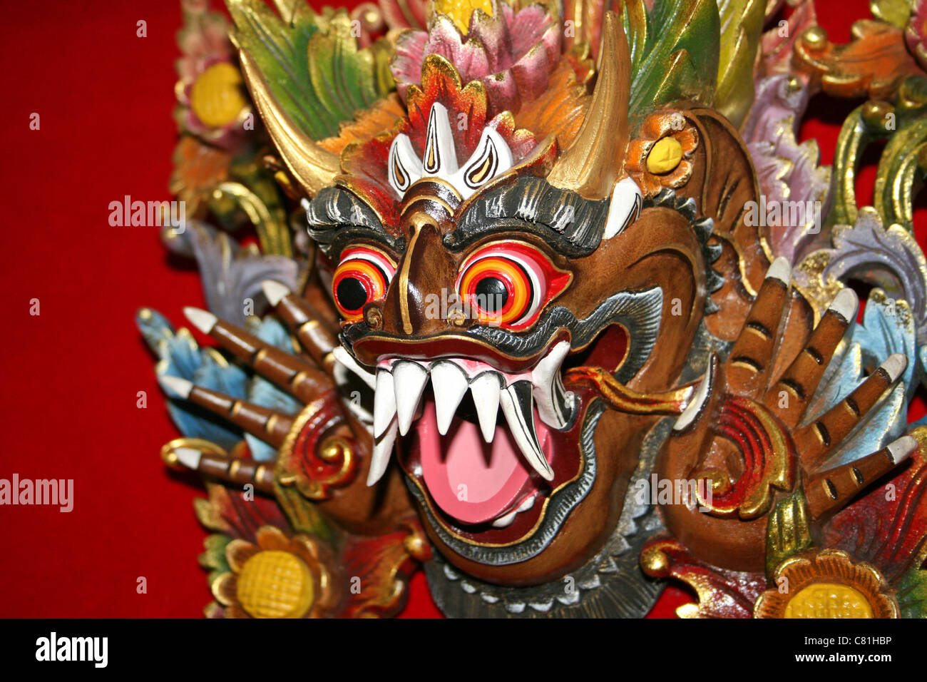 A Balinese Barong Mask Stock Photo - Alamy