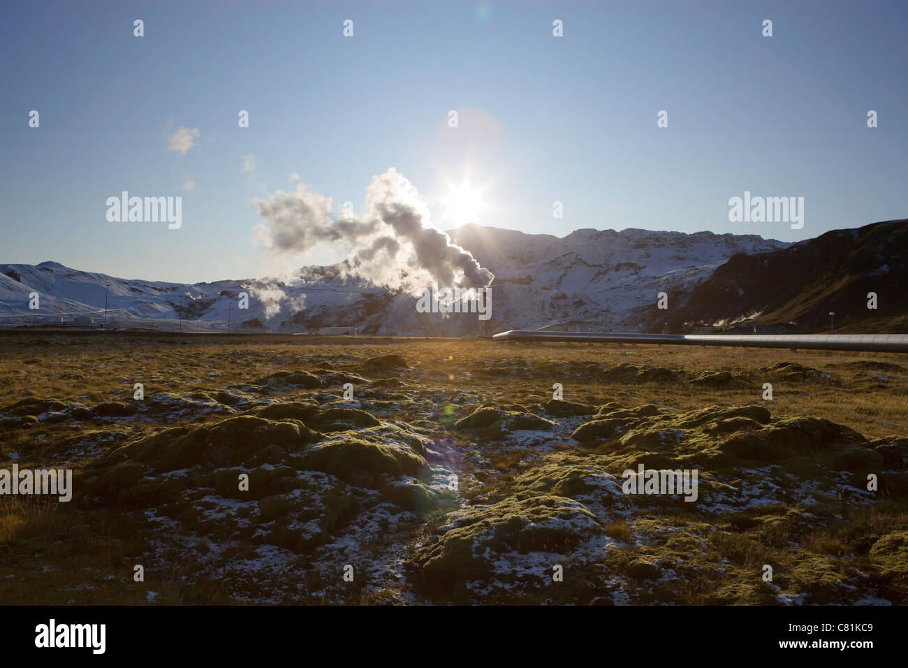 Nesjavellir Geothermal power plant Stock Photo - Alamy