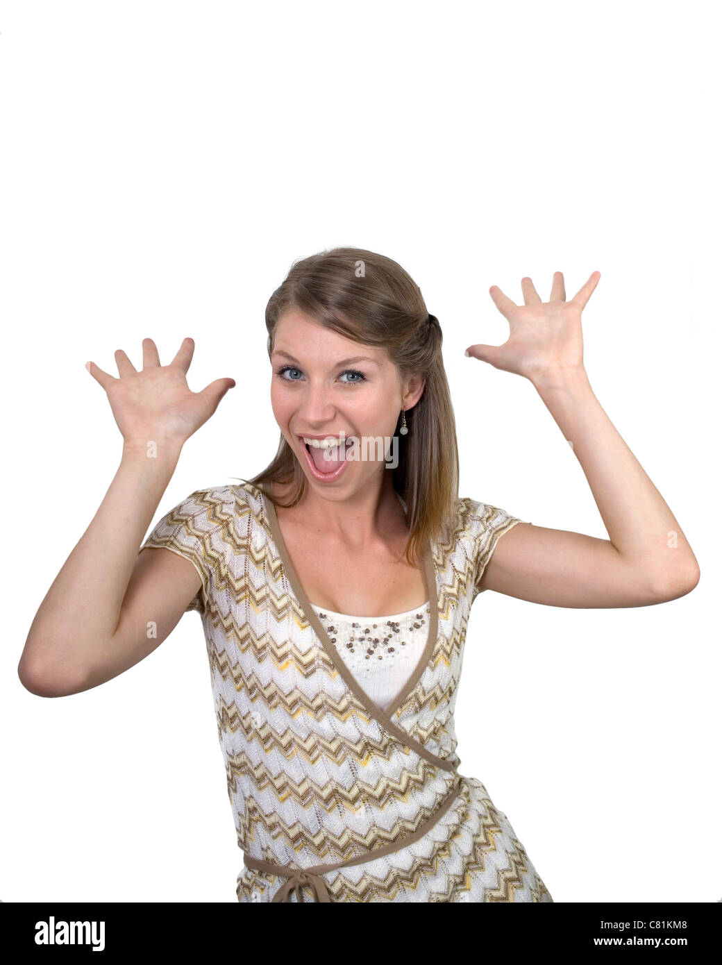 Girl with zany look Stock Photo - Alamy