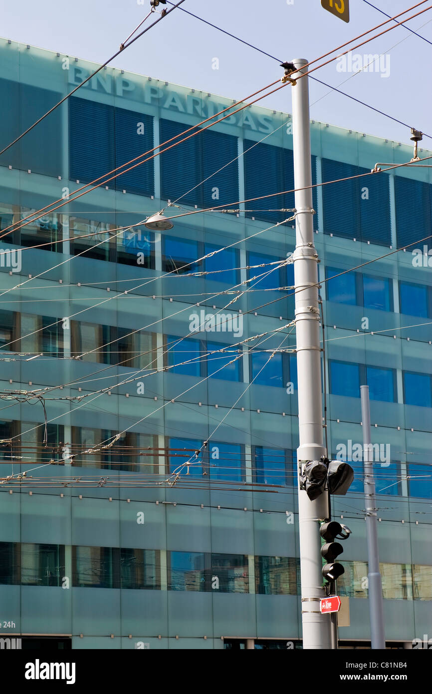 Tram wires hi-res stock photography and images - Alamy