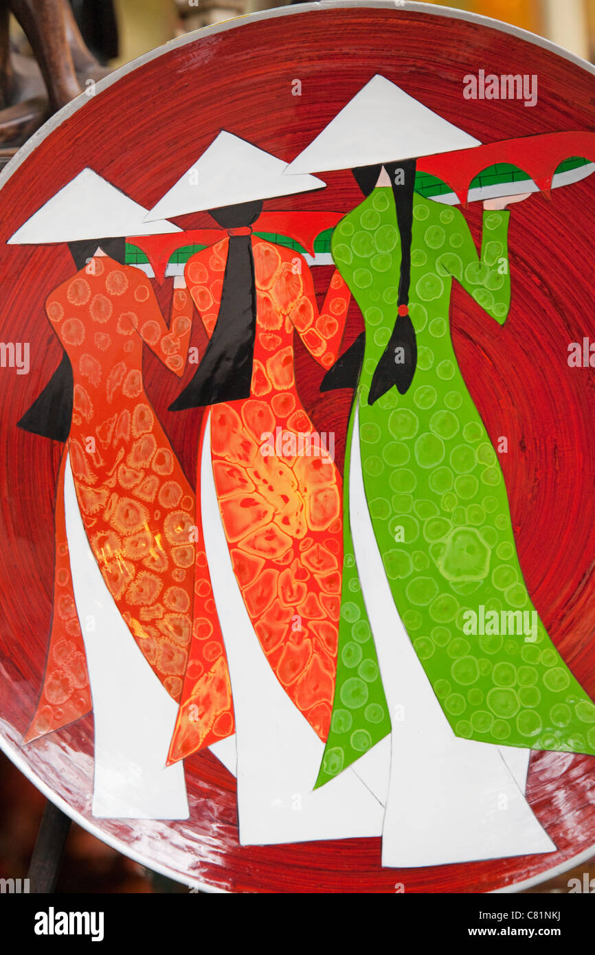 Vietnam, Hanoi, Lacquerware Plates Stock Photo - Alamy