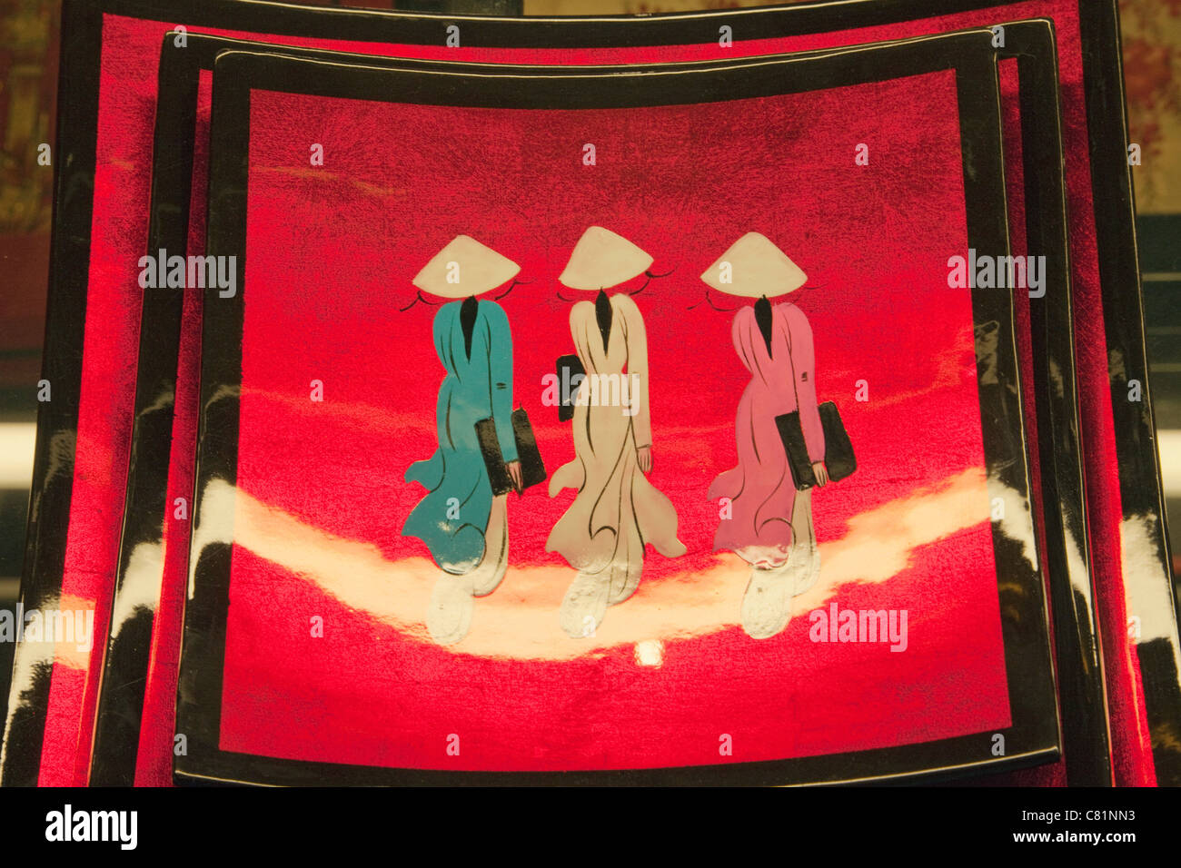 Vietnam Hanoi Lacquerware Plates High Resolution Stock Photography and ...