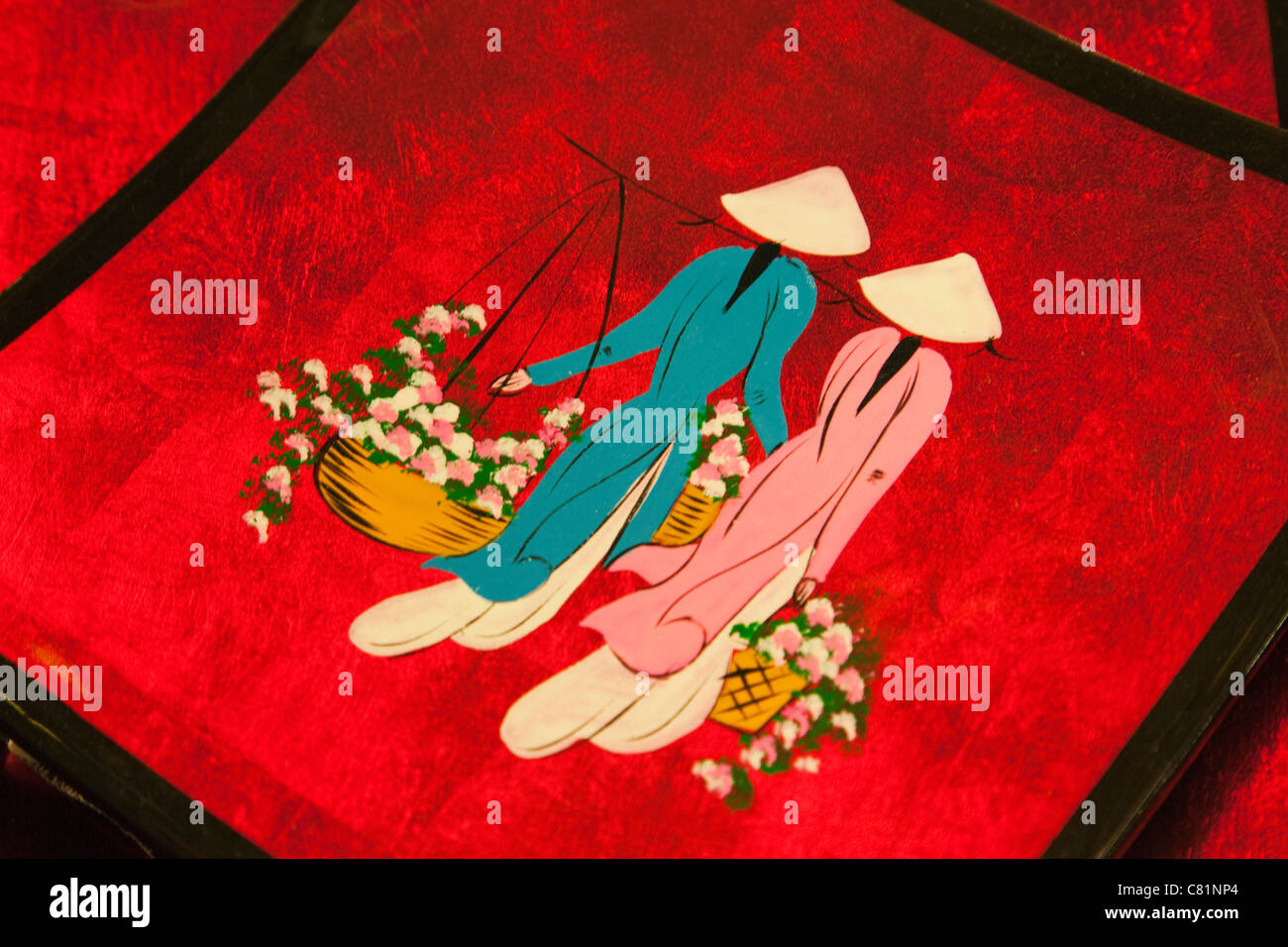 Vietnam hanoi lacquerware plates hi-res stock photography and images ...