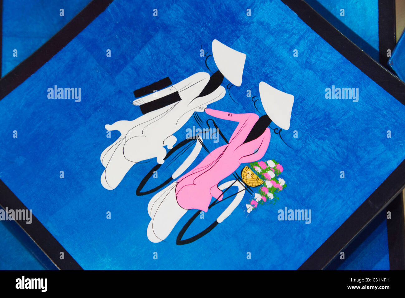 Vietnam, Hanoi, Lacquerware Plates Stock Photo - Alamy