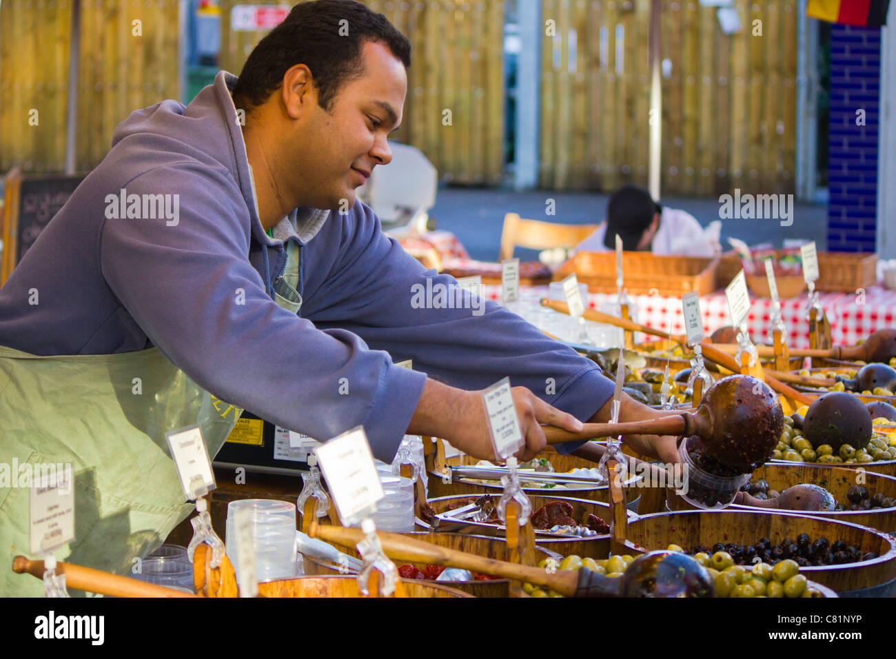 Borough market food stall trader hi-res stock photography and images ...
