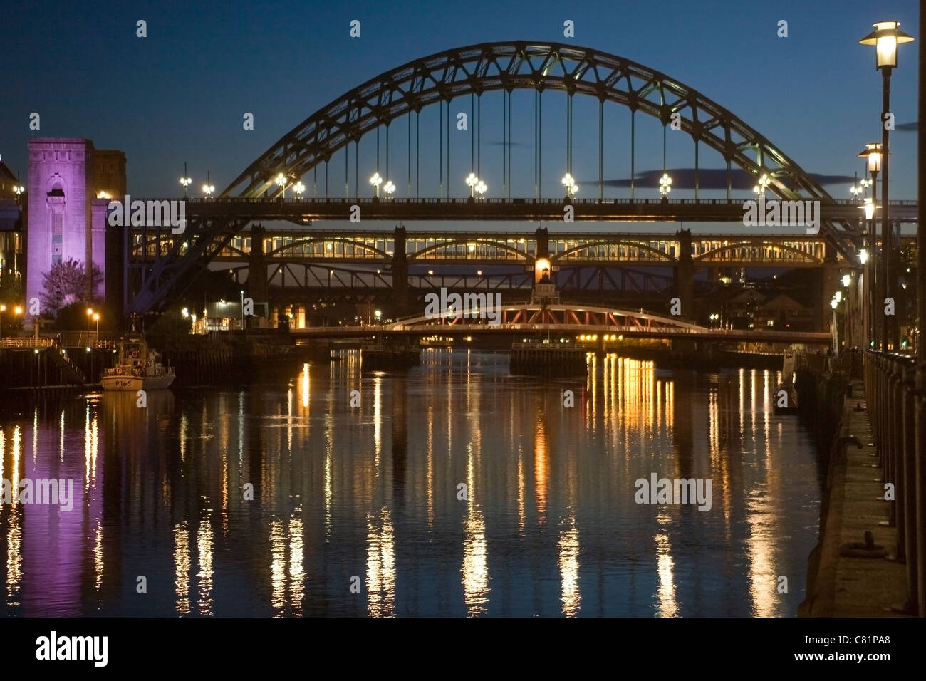 England Tyne&Wear Tyne bridges at Newcastle Stock Photo - Alamy