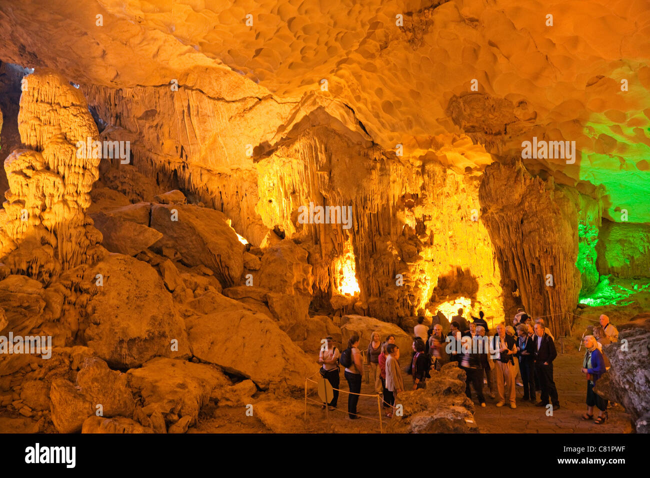 Vietnam, Halong Bay, Sung Sot Cave aka Surprise Cave Stock Photo - Alamy