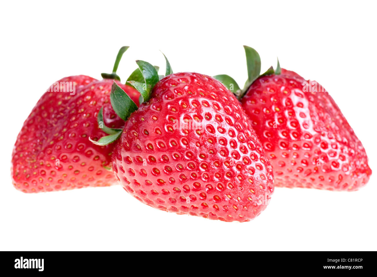 Big strawberry, isolated on white Stock Photo - Alamy