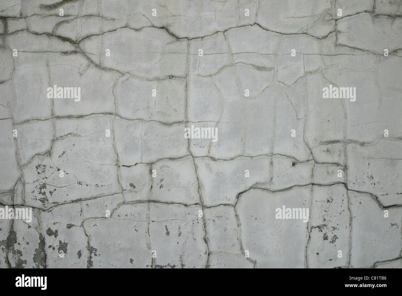 exterior damaged plastered cracked wall background texture Stock Photo ...